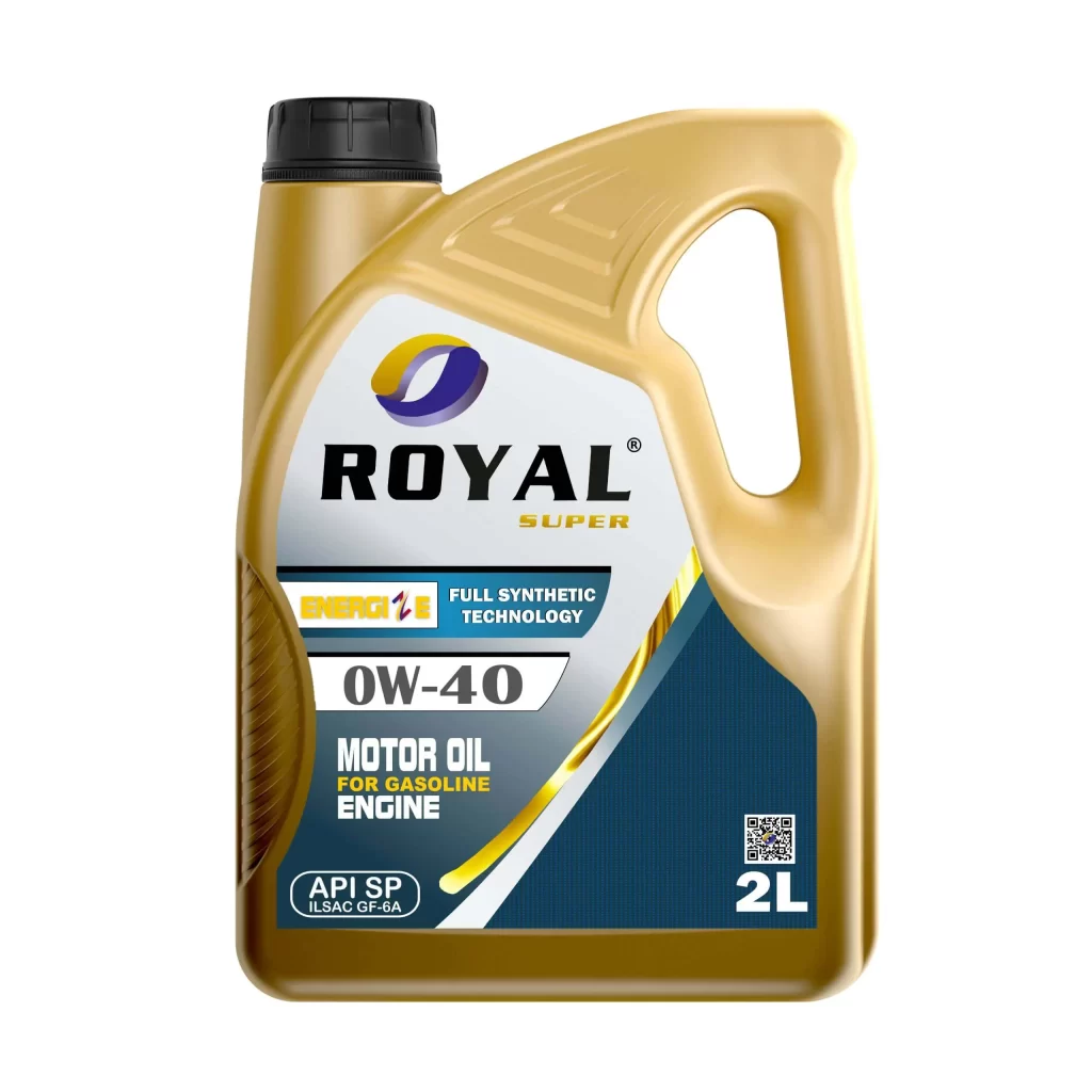 Royal Super Gasoline Engine Oil 0W-40 API SP 2 Liter - Royal Super ...