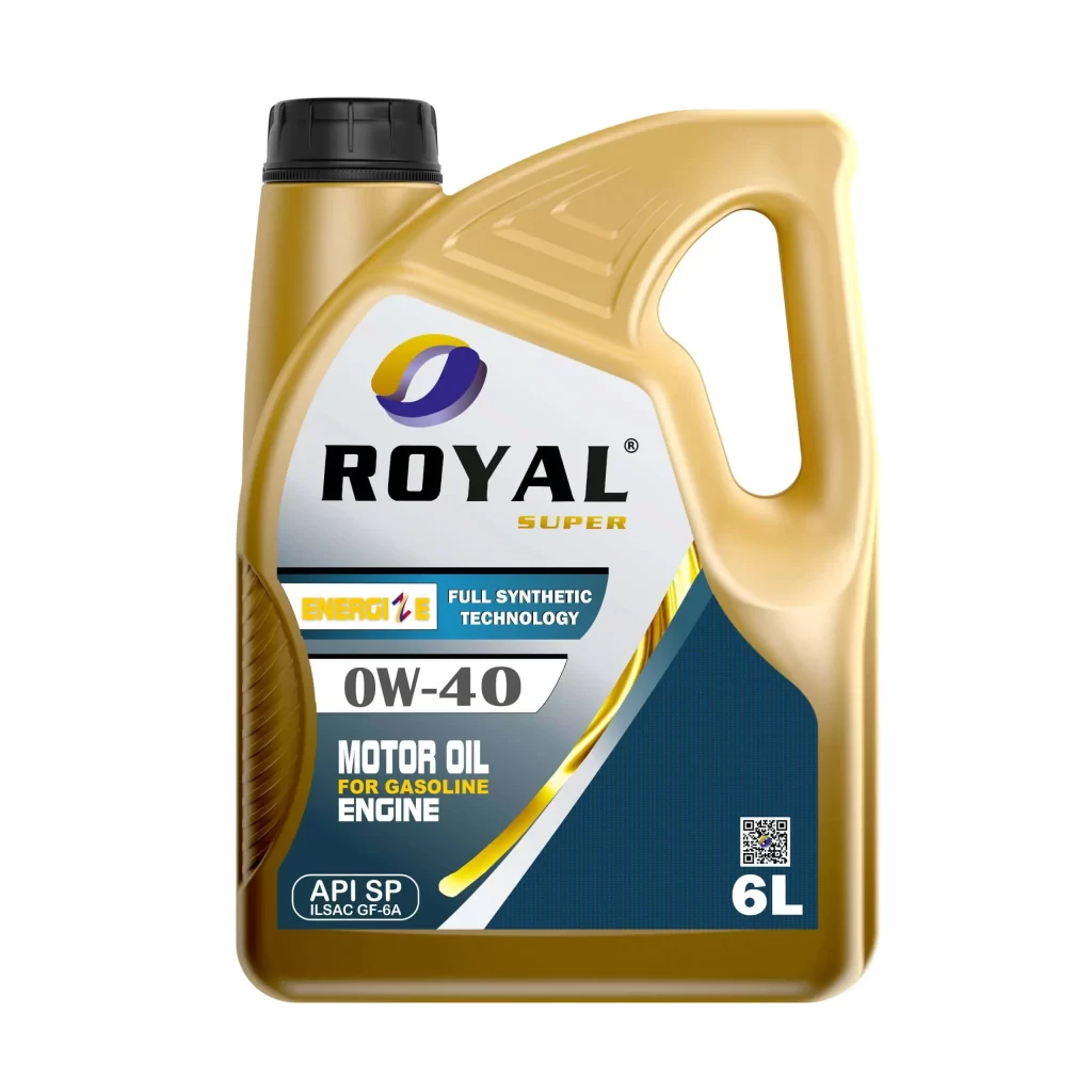 Royal Super Gasoline Engine Oil 0W-40 API SP 6 Liter - Building