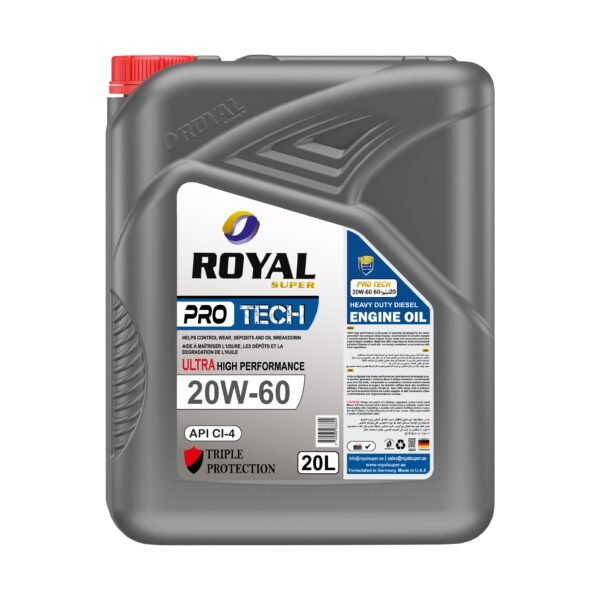 Royal Super Lubricants engine oil 20W-60 API CI4 for Diesel Vehicle 20 ...