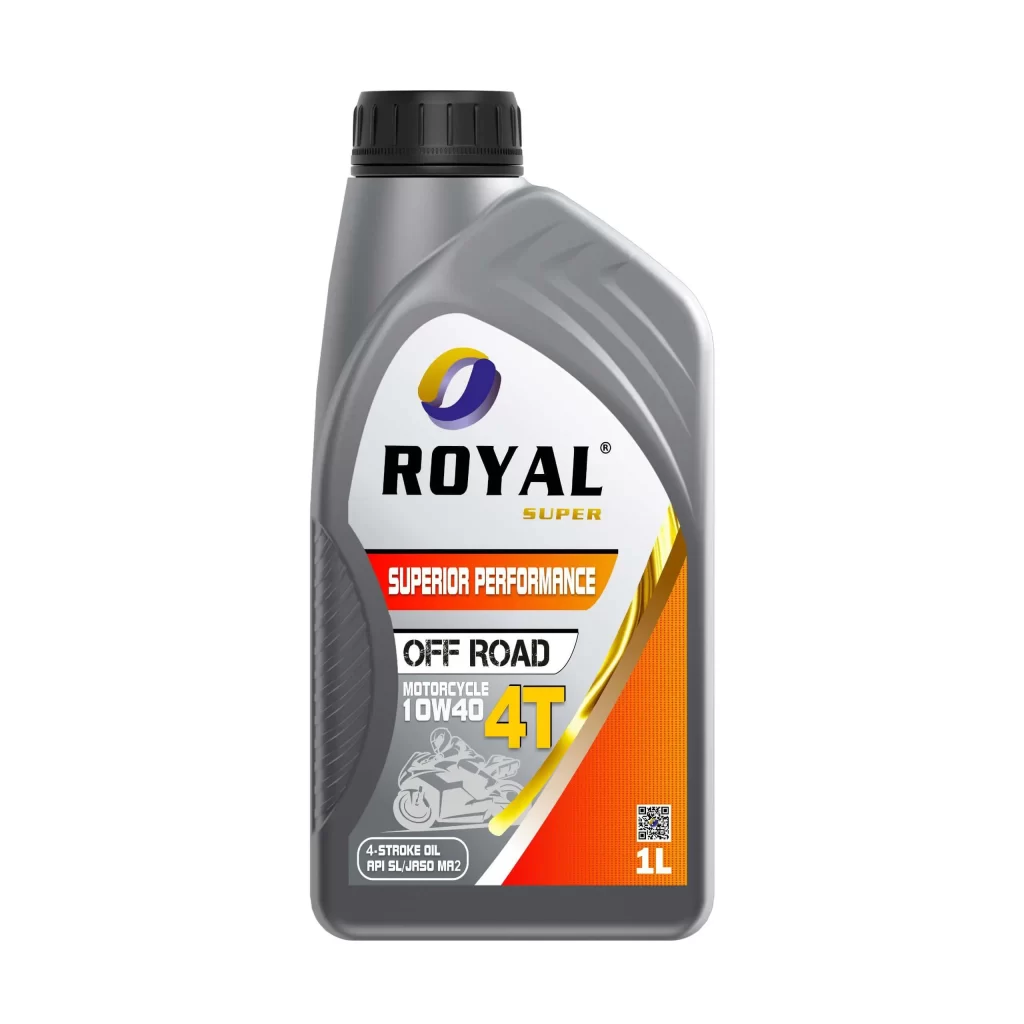 Royal Super 4-stroke Motorbike Oil 4T 10W-40 API SL / JASO MA2 1 Liter ...
