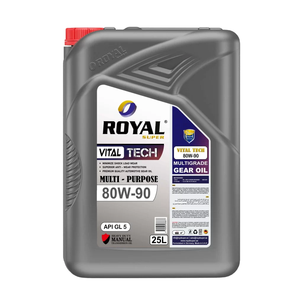 Royal Super Lubricants Gear Oil 80W-90 API GL 5 - 25 Liter - Royal ...