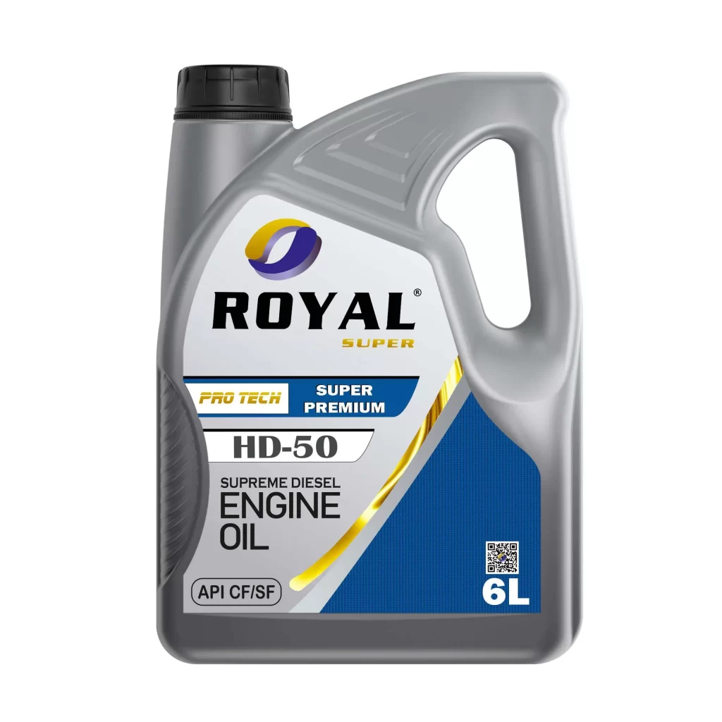 Royal Super Lubricants Engine Oil HD 50 API CF/SF for Diesel Vehicle 6 ...