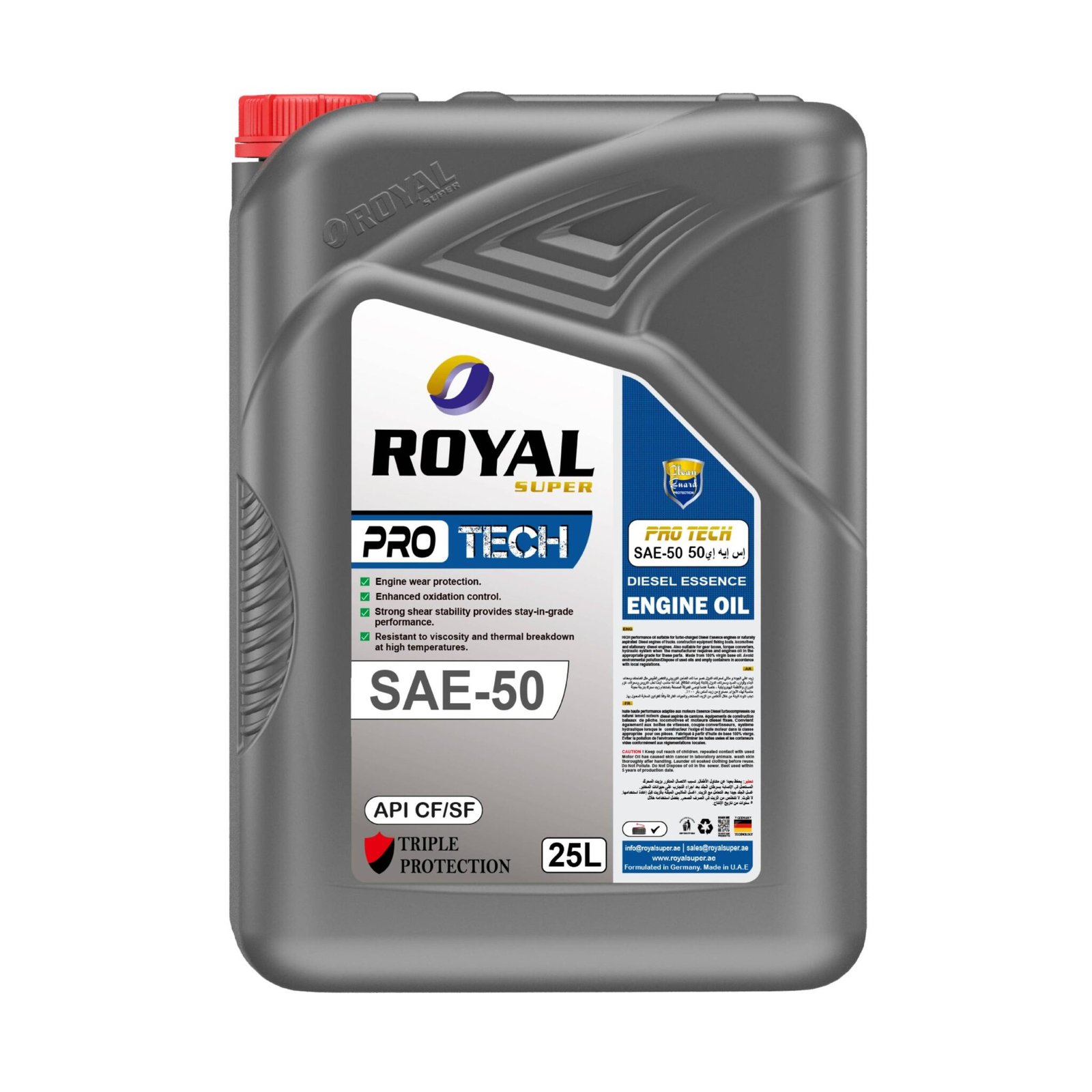 Royal Super Lubricants engine oil SAE 50 API CF/SF for Diesel Essence ...