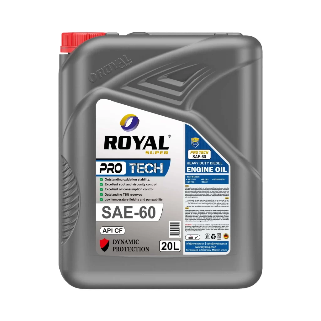 Royal Super Lubricants Engine Oil SAE 60 API CF for Diesel Vehicle 20 ...