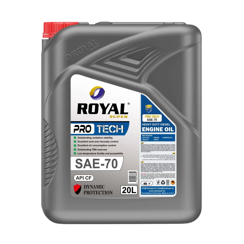 Royal Super Lubricants Engine Oil SAE 70 API CF for Diesel Vehicle 20 ...