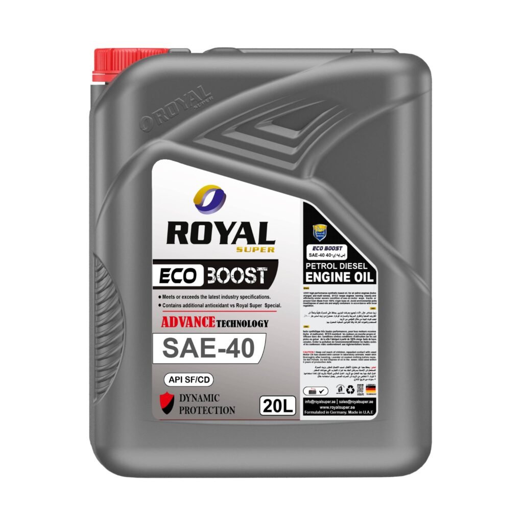 Royal Super Petrol & Diesel Engine Oil SAE 40 API SF/CD 20 Liter ...